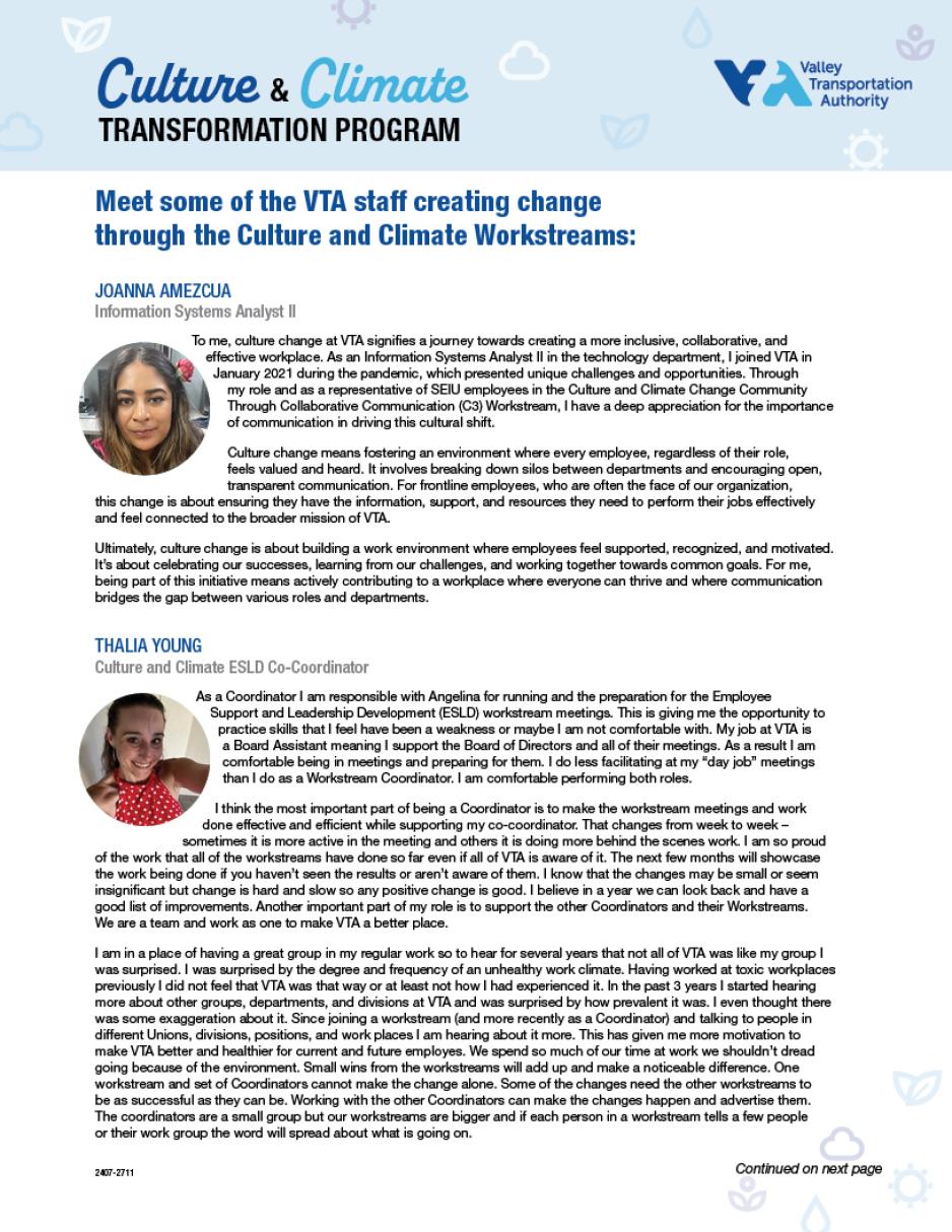 VTA Employee Support | VTA